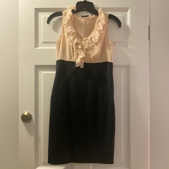 Dresses | Taylor B Dress Peachpink And Grey | Poshmark